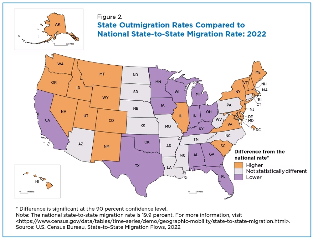 About 8.2 Million People Moved Between States in 2022 - Morris County ...